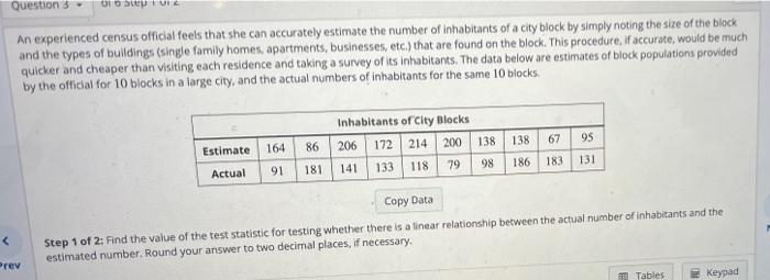 Solved Questions 01 Sep 2 An experienced census official | Chegg.com