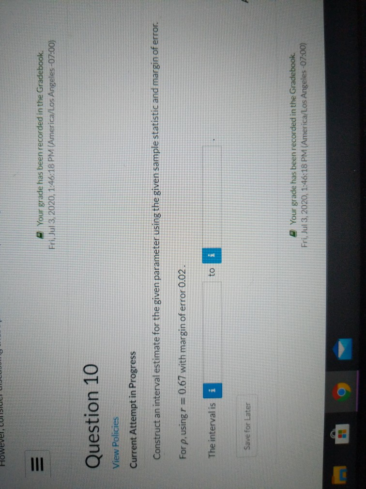 Solved State whether the quantity described is a parameter | Chegg.com