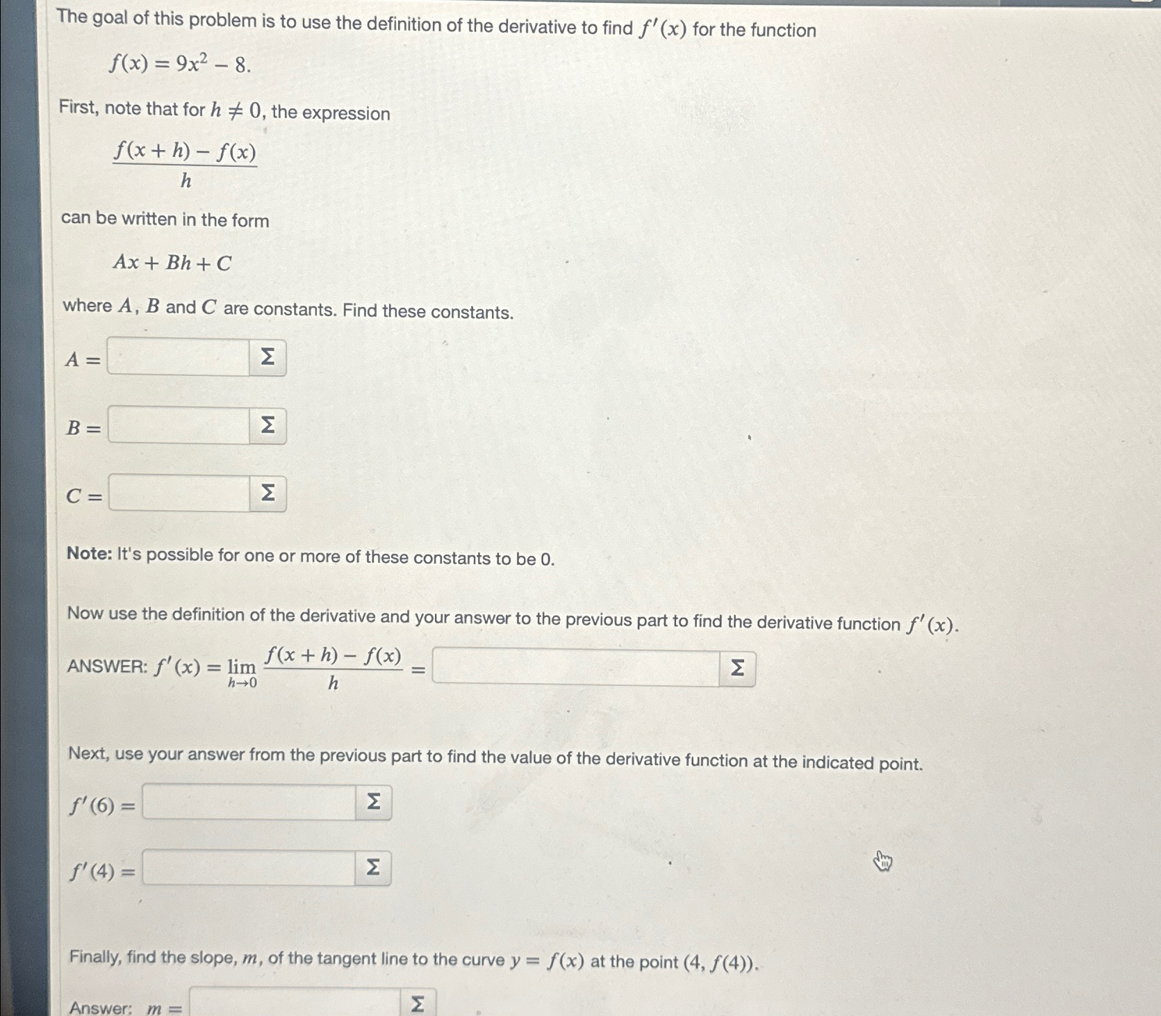 Solved The goal of this problem is to use the definition of | Chegg.com