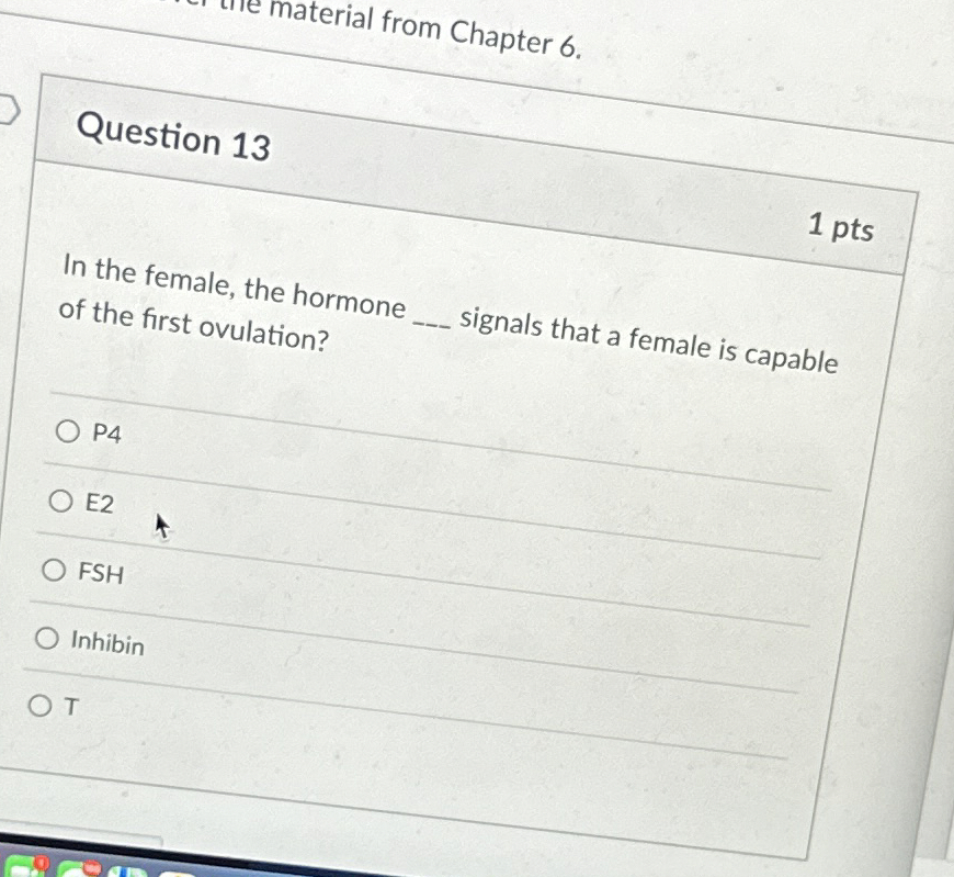 Solved material from Chapter 6.Question 131 ﻿ptsIn the | Chegg.com