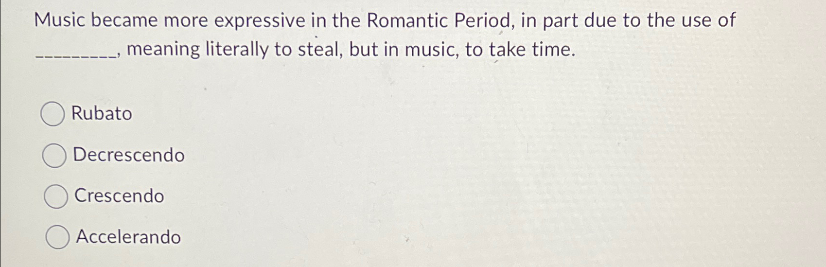 Solved Music became more expressive in the Romantic Period, | Chegg.com