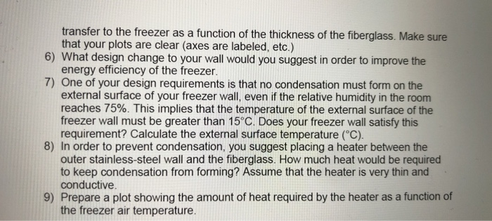 Solved PROJECT #1 Title: Design of Freezer Wall Description: | Chegg.com
