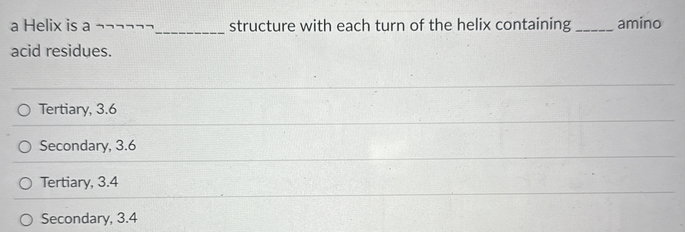 Solved a Helix is a ﻿structure with each turn of the helix | Chegg.com