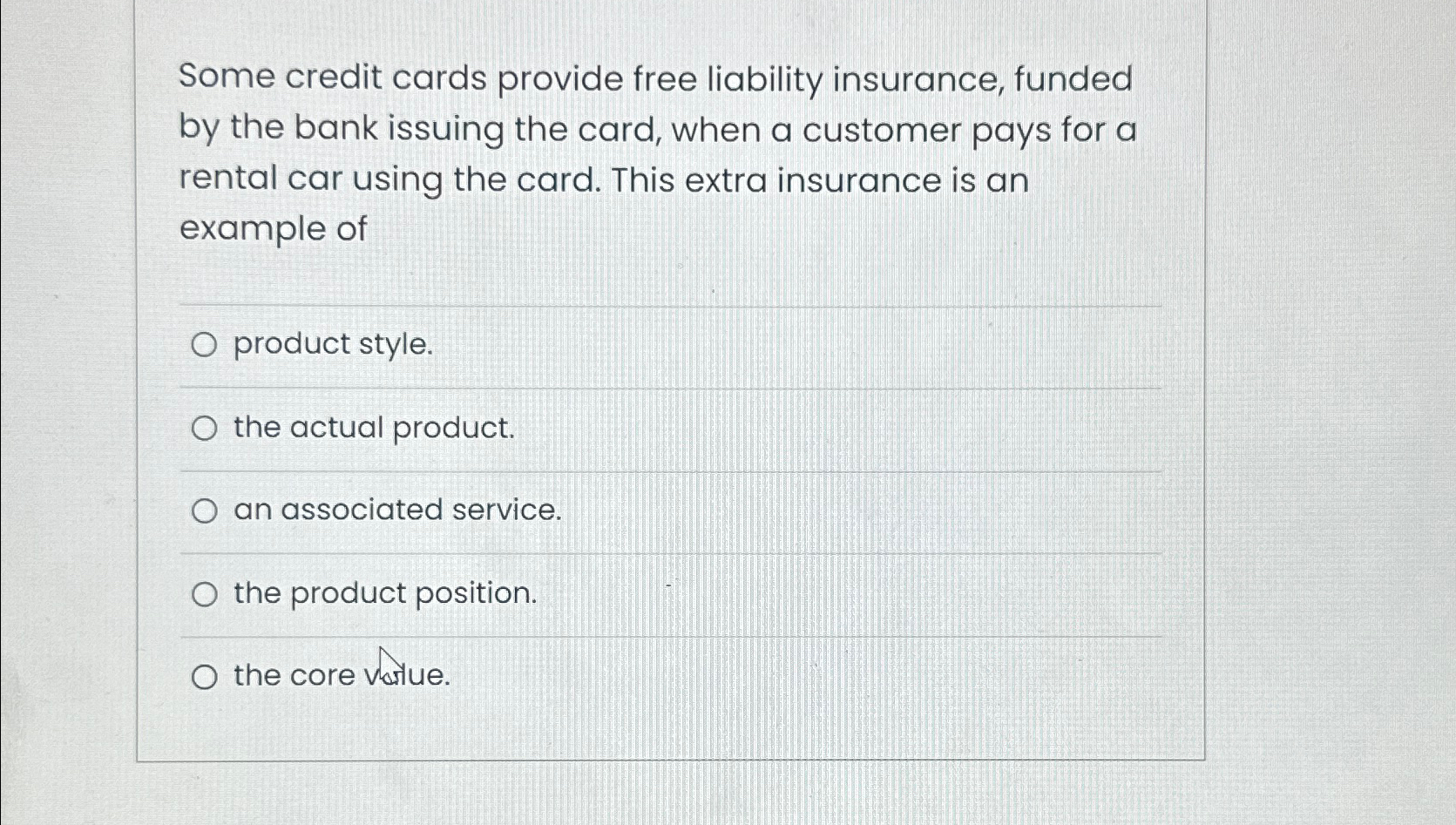 Solved Some credit cards provide free liability insurance, | Chegg.com