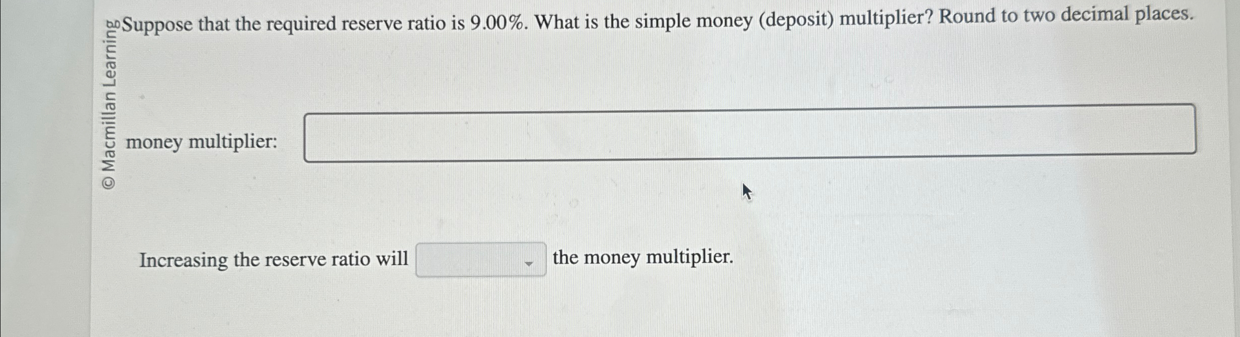 Solved ?llcorner∞ ﻿Suppose that the required reserve ratio | Chegg.com