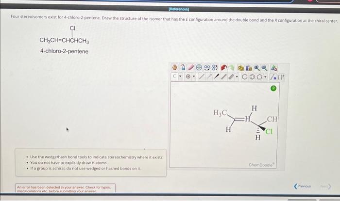 Solved Four stereoisomers exist for 4 -chloro-2-pentene. | Chegg.com