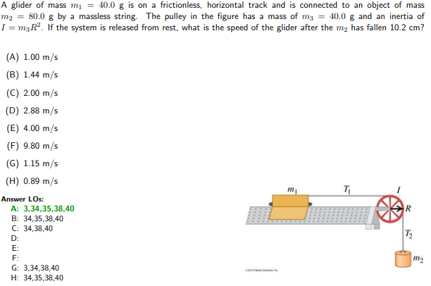 Solved A glider of mass m1=40.0g ﻿is on a frictionless, | Chegg.com