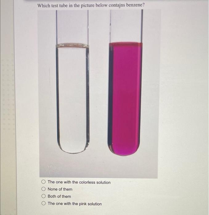 Solved Which test tube in the picture below contains | Chegg.com