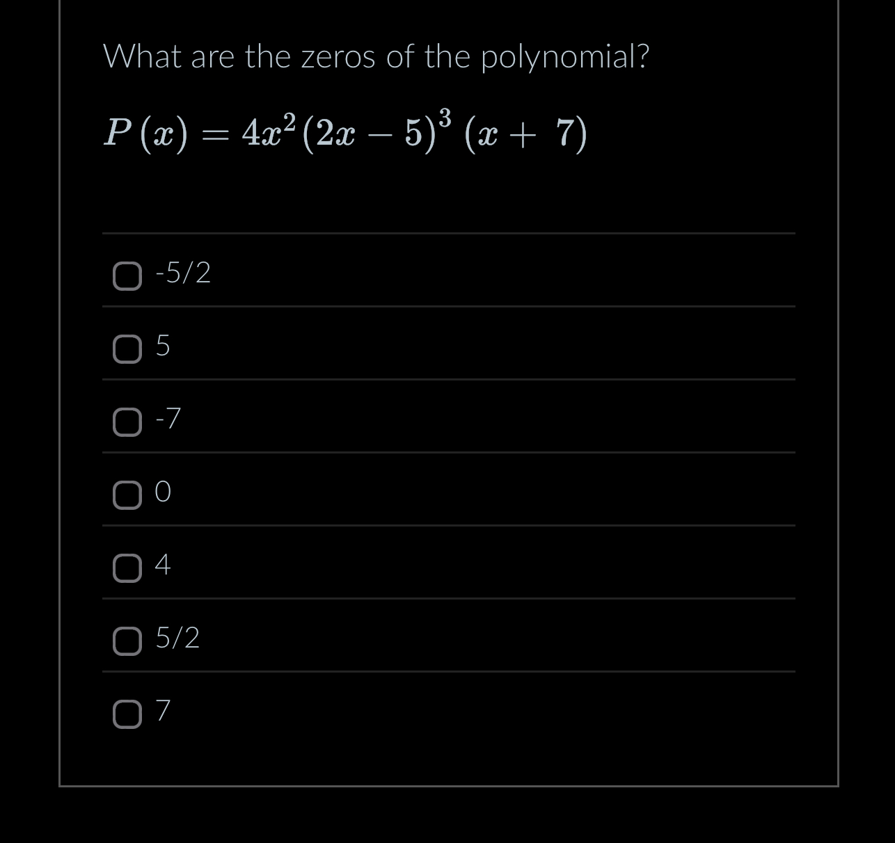 Solved What are the zeros of the | Chegg.com Solved What are the zeros of the | Chegg.com