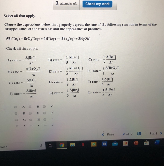 Solved 3 attempts left Check my work Select all that apply. | Chegg.com