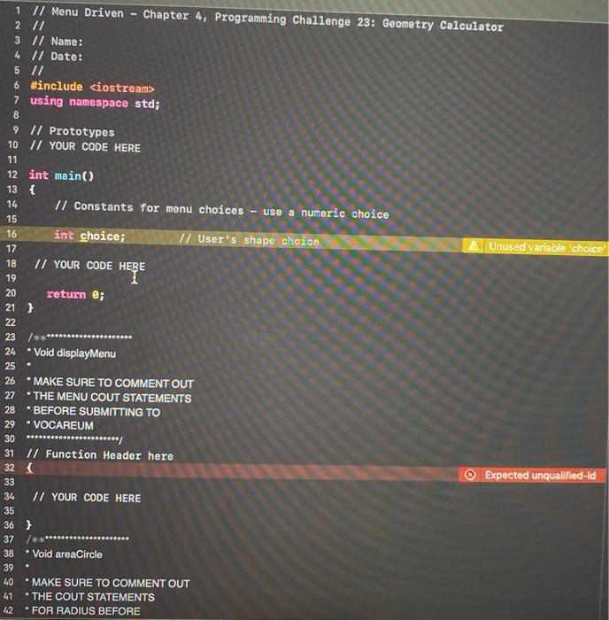 Solved C++ please. I've included the starter code and the | Chegg.com