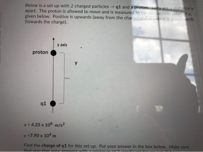 Solved Below is a set up with 2 charged particles -> q1 and | Chegg.com