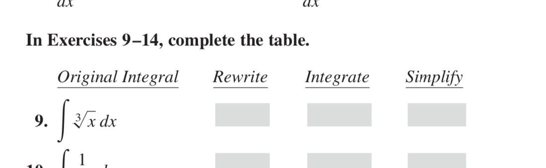 Solved In Exercises 9-14, ﻿complete the table. ﻿Original | Chegg.com