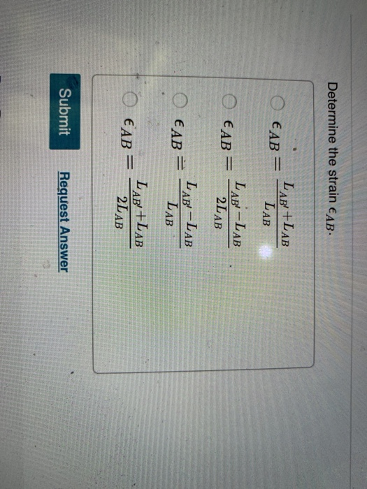 Solved A loading causes the block to deform into the dashed | Chegg.com