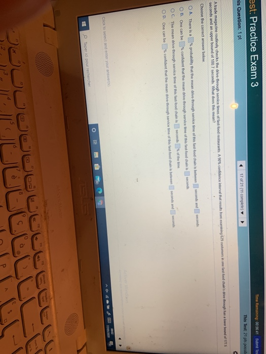 Solved Time Remaining:00:56:41 Sum Tes est: Practice Exam 3 | Chegg.com