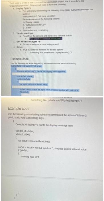Solved Please code it in C# and put the code in an IDE. Also | Chegg.com