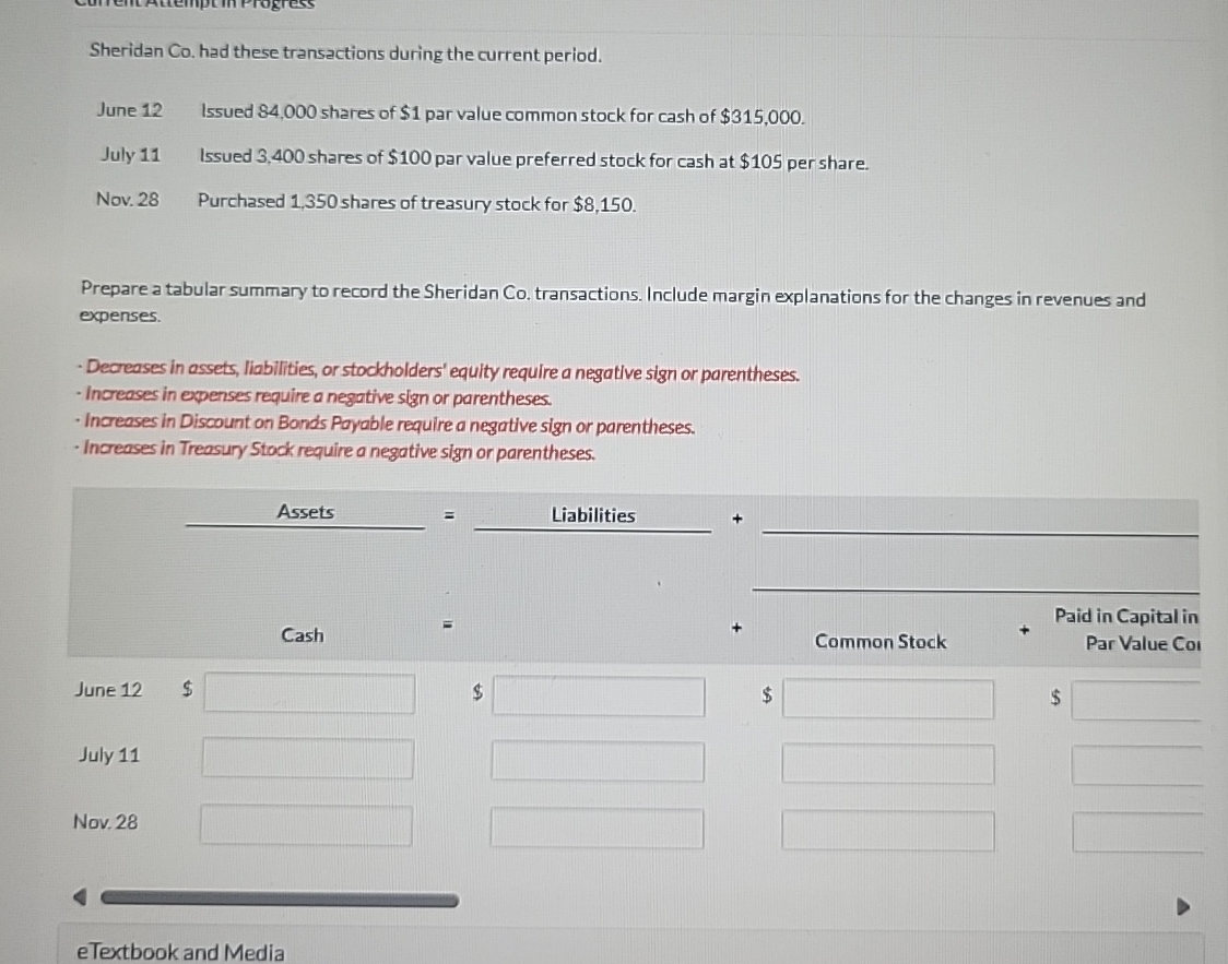 Solved Sheridan Co. ﻿had these transactions during the | Chegg.com