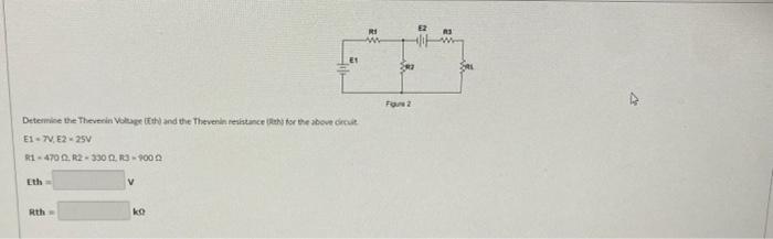 Solved Given the circuit in Figure 8-3. Calculate VTH and | Chegg.com