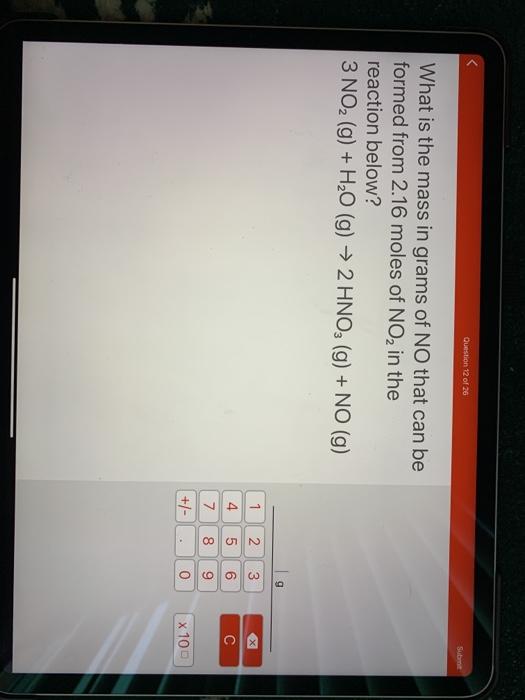 Solved Question 4 of 26 Submit If 2.55 moles of H2 and 1.55 | Chegg.com