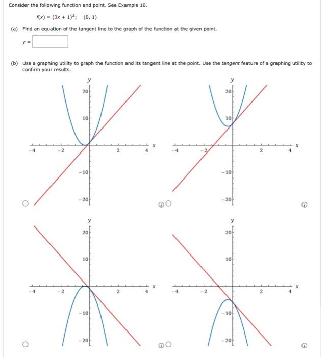 Solved Consider the following function and point. See | Chegg.com