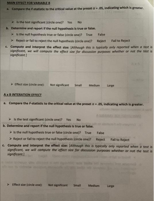 Solved Experimental Design and Statistical Inference (PSY | Chegg.com