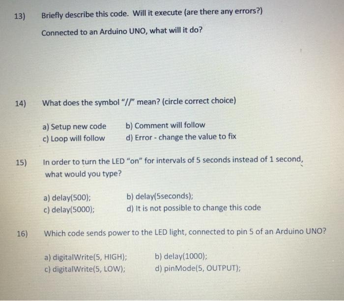 Solved Void Setup Pinmode5 Output Void Loop