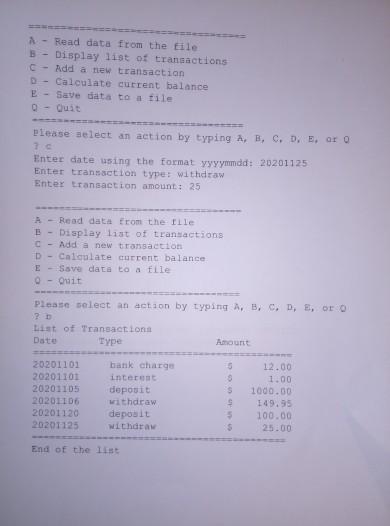 Solved # Transaction.py #Author: Date: class Transaction: | Chegg.com