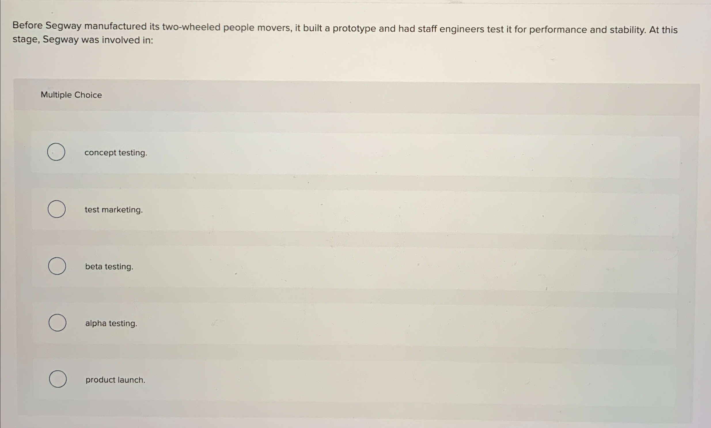 Solved Before Segway manufactured its two-wheeled people | Chegg.com