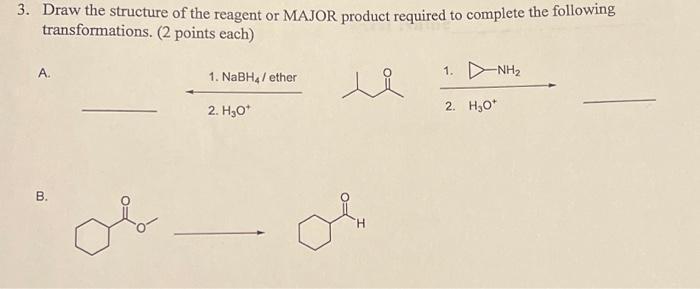 Solved Draw the structure of the reagent or MAJOR product | Chegg.com