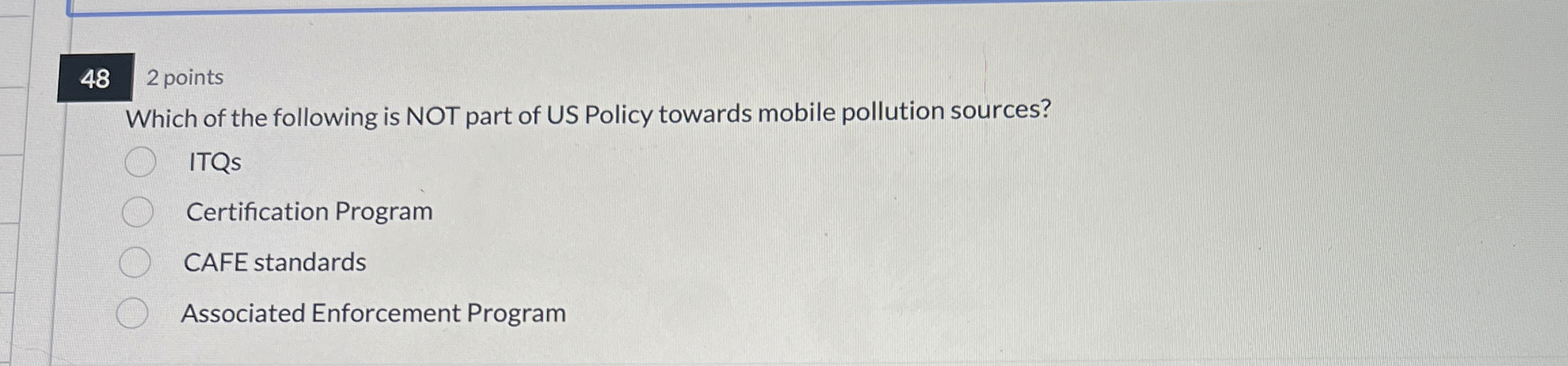 Solved 482 ﻿pointsWhich of the following is NOT part of US | Chegg.com