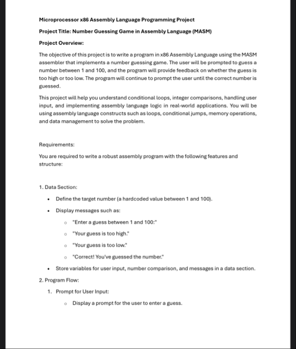 Solved Microprocessor ×86 ﻿Assembly Language Programming | Chegg.com