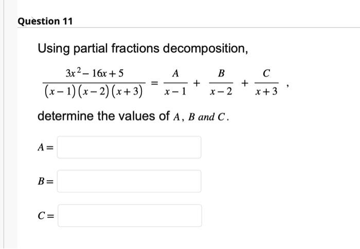 Solved Using partial fractions decomposition, | Chegg.com