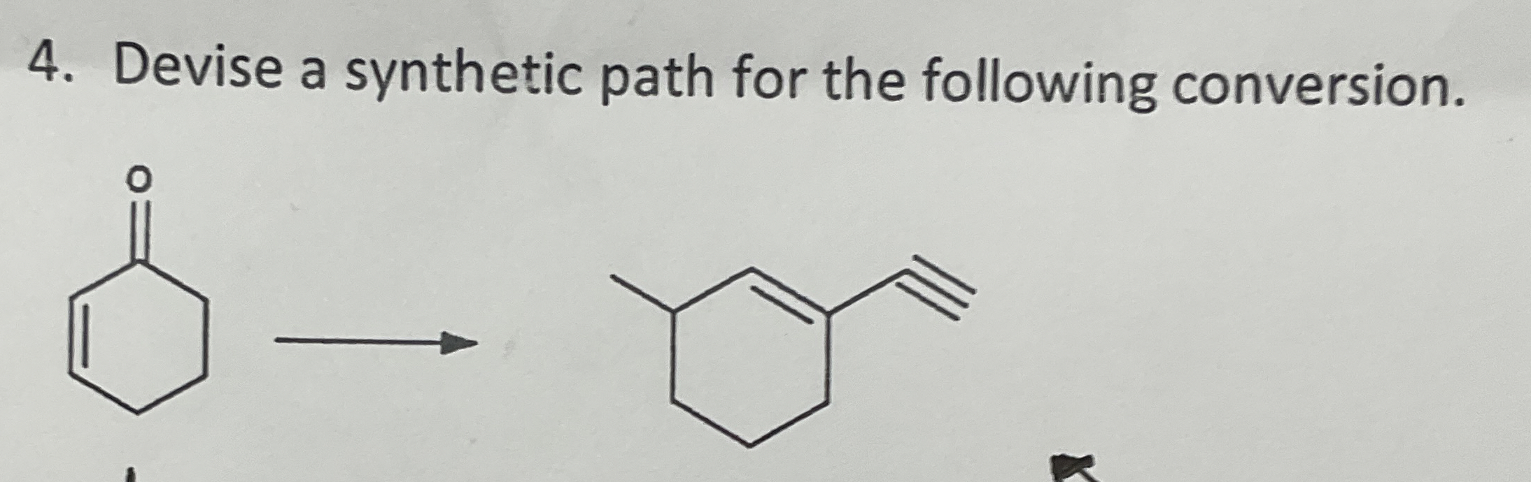 Solved Devise a synthetic path for the following conversion. | Chegg.com