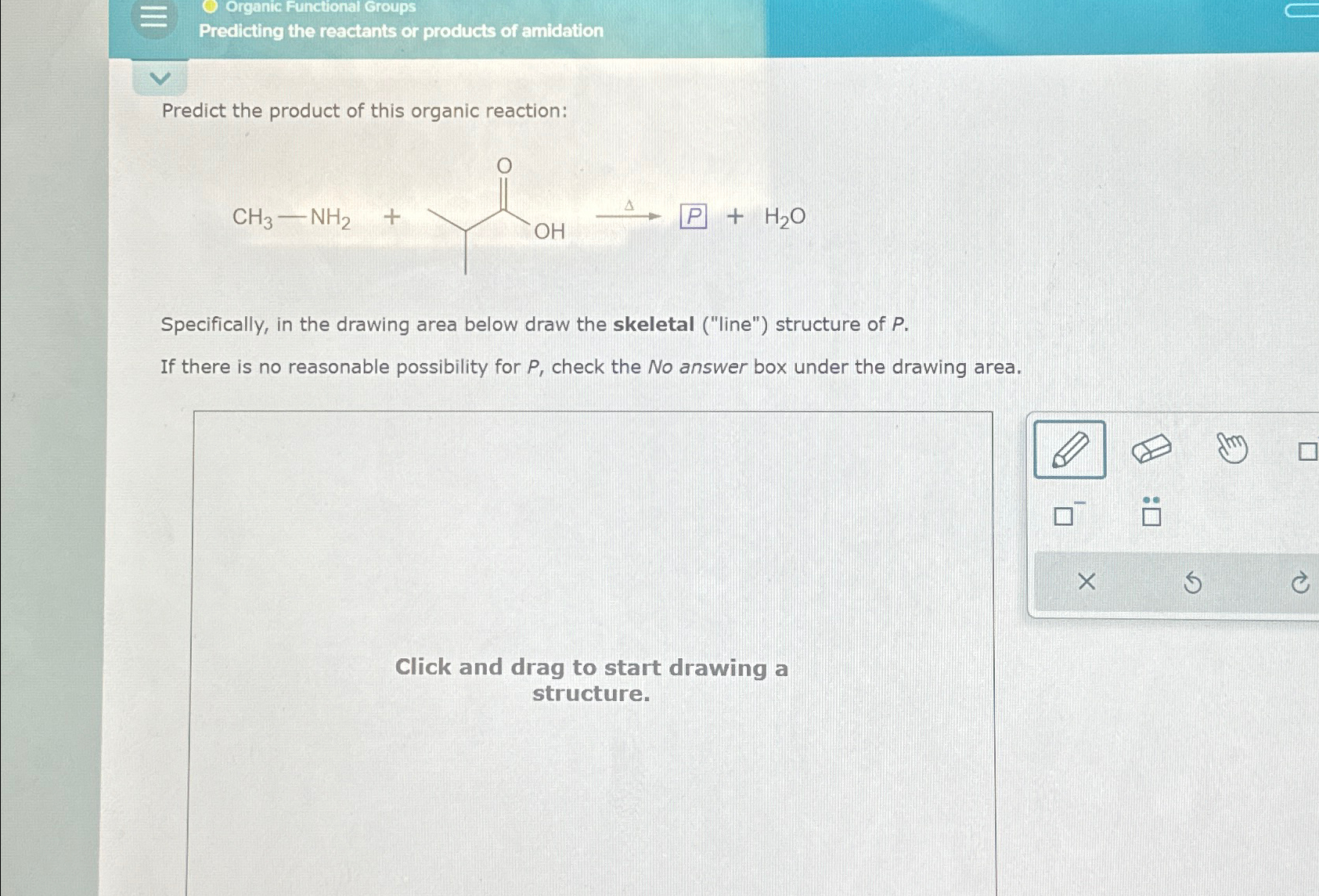 Solved Organic Functional GroupsPredicting the reactants or | Chegg.com
