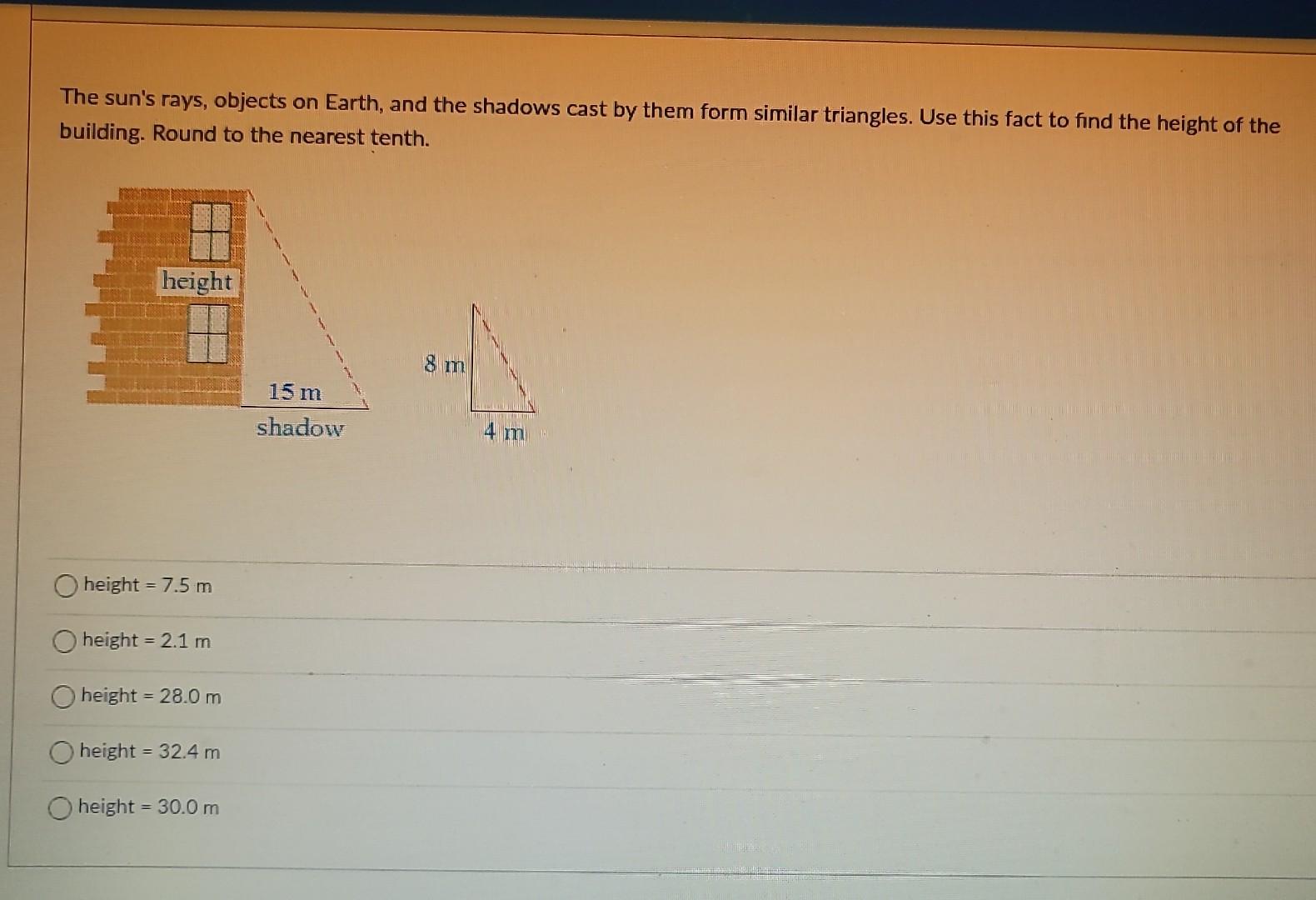 Solved The sun's rays, objects on Earth, and the shadows | Chegg.com