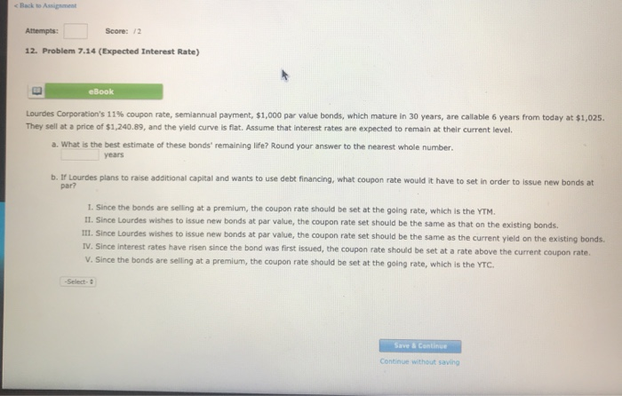 Solved Attempts: Score: 12 12. Problem 7.24 (Expected | Chegg.com Solved Attempts: Score: 12 12. Problem 7.24 (Expected | Chegg.com