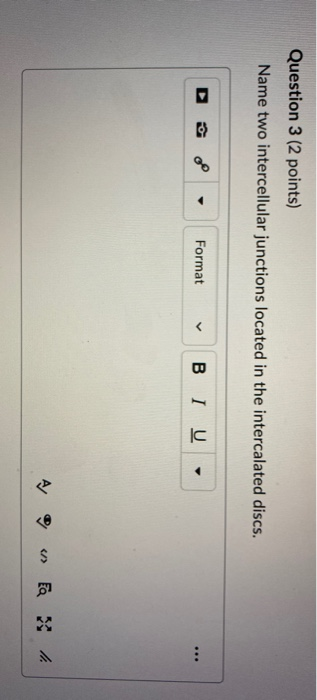 Solved Question 3 (2 points) Name two intercellular | Chegg.com