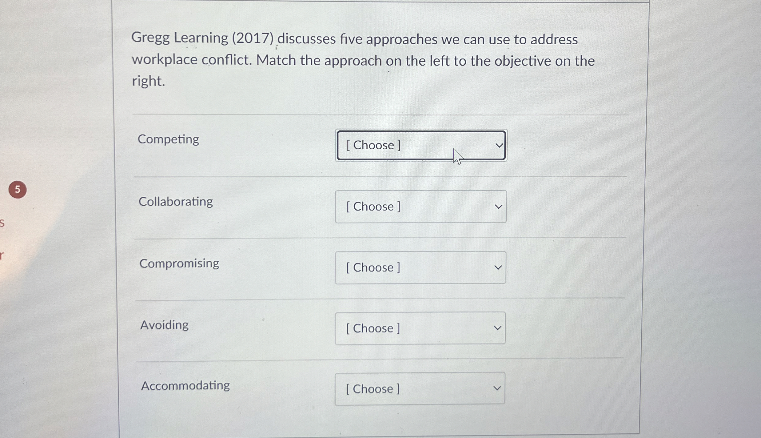 Solved Gregg Learning (2017) ﻿discusses five approaches we | Chegg.com