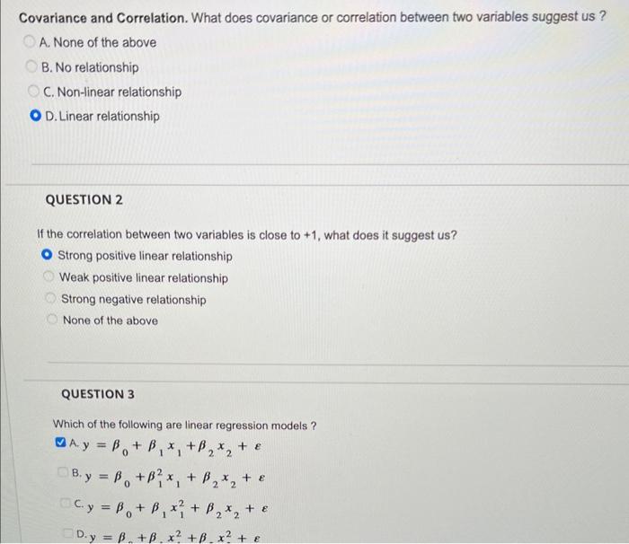 Solved Covariance and Correlation. What does covariance or | Chegg.com