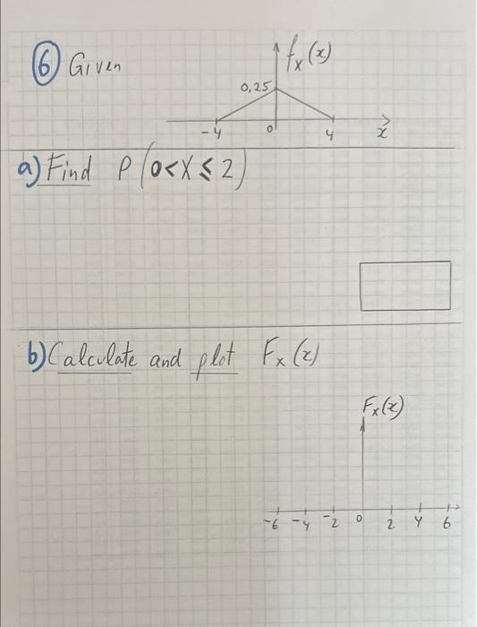 Solved (6) Given a) Find P(0 | Chegg.com