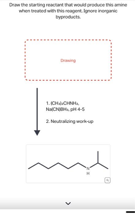 Solved Draw the starting reactant that would produce this | Chegg.com