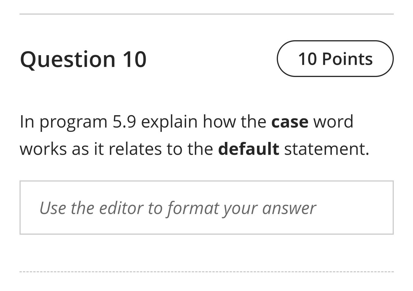 Solved Programming in C: In program 5.9, Explain how the | Chegg.com