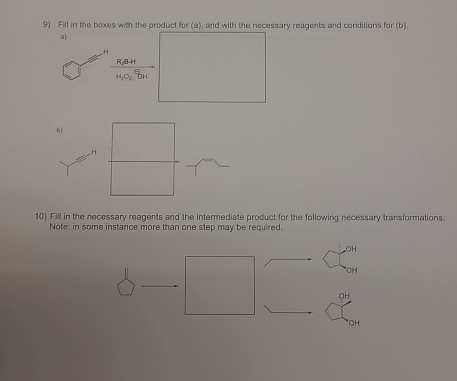 Solved 9 ﻿& 10 ﻿Please draw and explain each step | Chegg.com