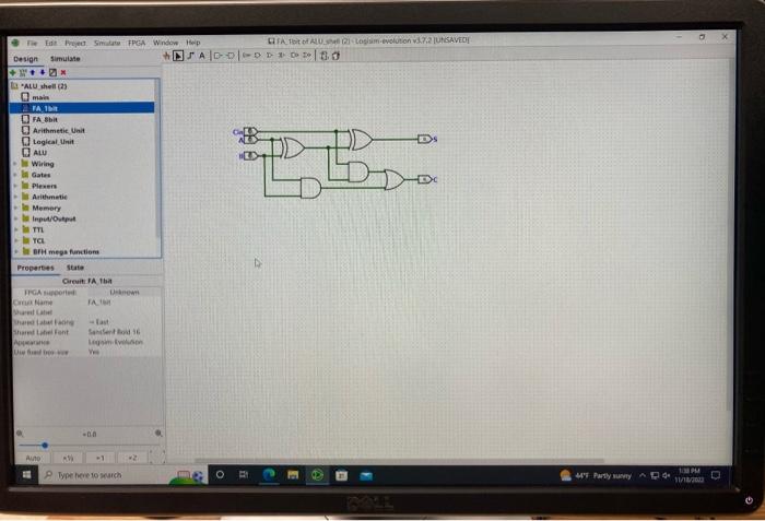 Solved Please help on complete this project and use logsim | Chegg.com