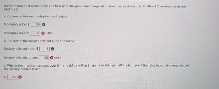 Solved As the manager of a monopoly, you face potential | Chegg.com