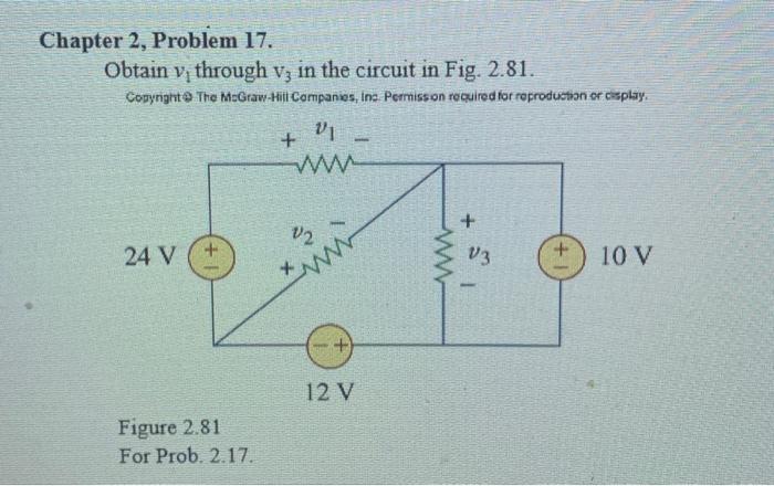 Solved Chapter 2, Problem 15. Calculate v and ix in the | Chegg.com
