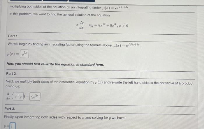 Solved multiplying both sides of the equation by an | Chegg.com