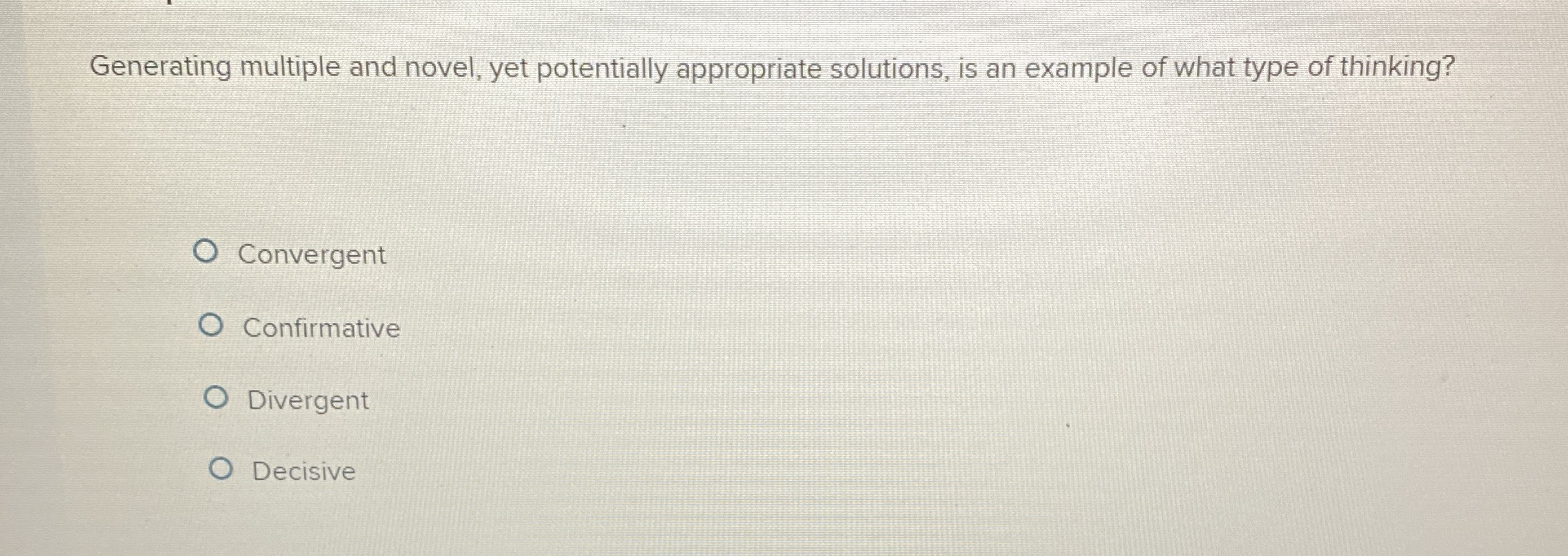 Solved Generating multiple and novel, yet potentially | Chegg.com