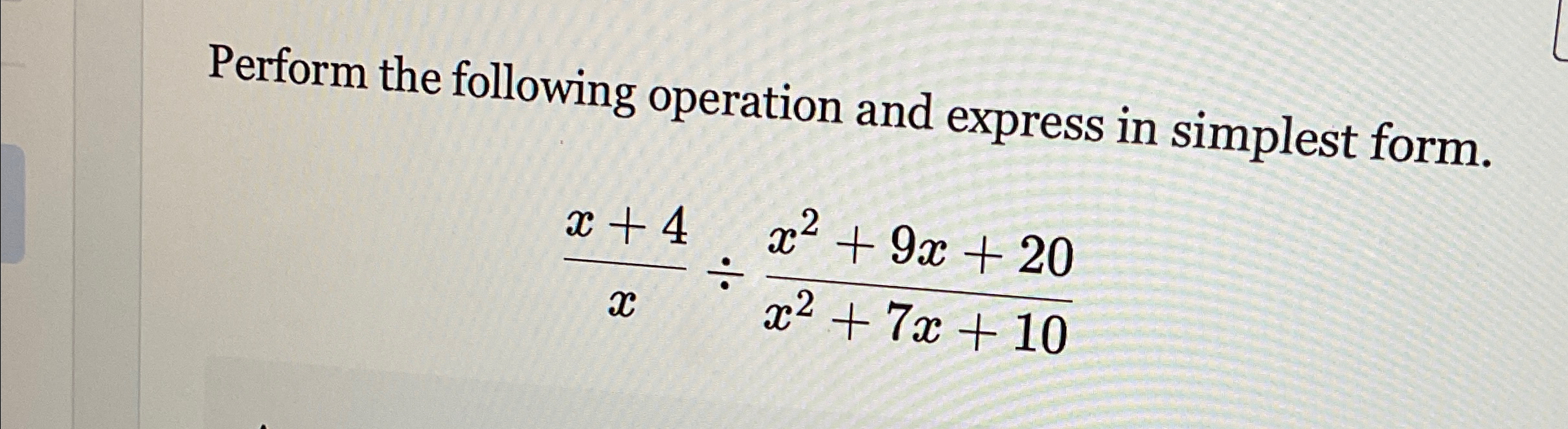 Solved Perform the following operation and express in | Chegg.com