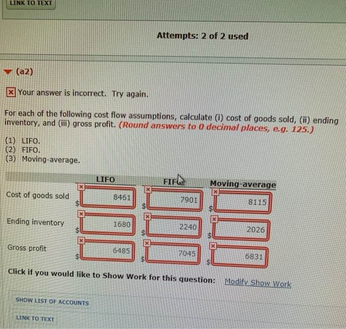 Solved Problem 6-08A al-a2 (Part Level Submission) Bonita | Chegg.com